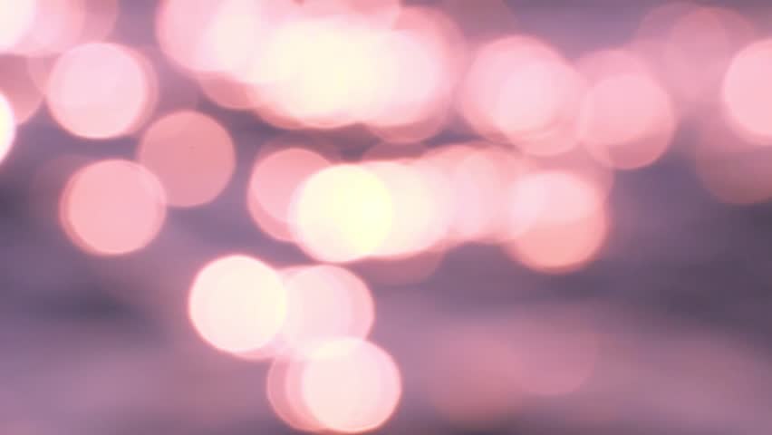 Delicate Pink Yellow Circle Bokeh Lights. Computer Generated Loopable Abstract Motion Background ...