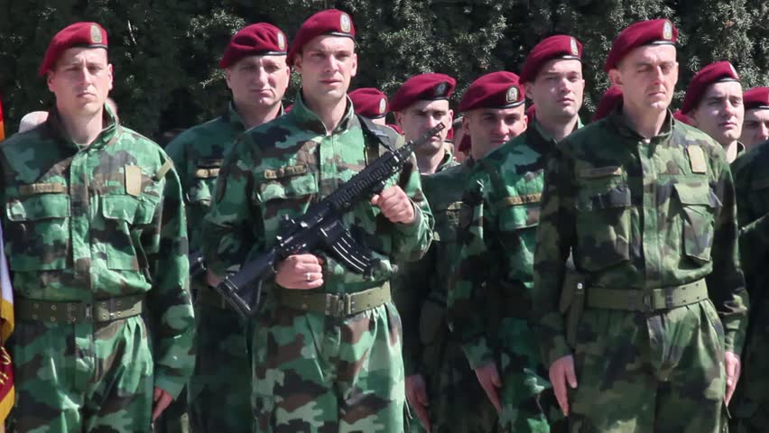 KRUSEVAC, SERBIA - APRIL 17 2013: Serbian Military Parade Stock Footage Video 3877352 - Shutterstock