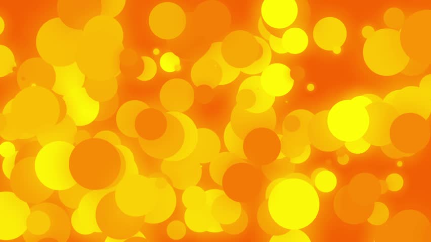 Orange Bubbles Background Infinite Loop Stock Footage Video 162727