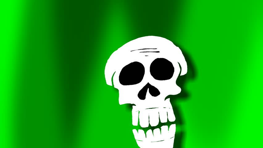 2D Animated Skull Talking With Letters Stock Footage Video 10622102 ...