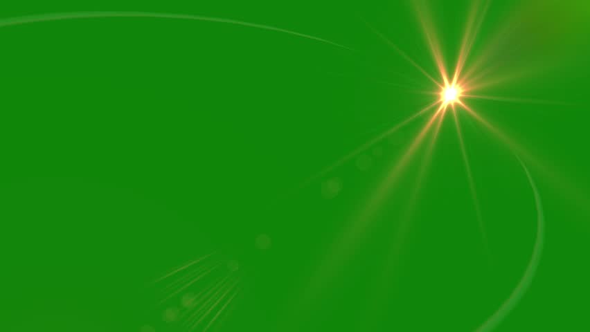 Red Lens Flare On Green Screen. Light Animation Effect. Stock Footage ...