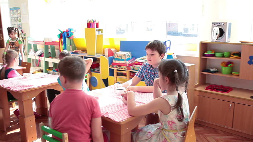 ST. PETERSBURG, RUSSIA - CIRCA MAY, 2015: Preschool Children Have A ...