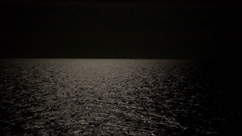 Sea View From Deck Of Ship At Night Stock Footage Video 4566506 ...