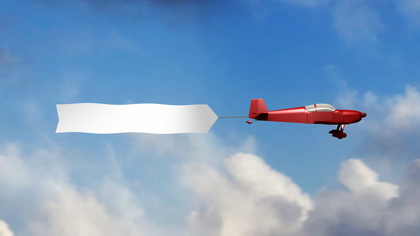 Airplane Banner Stock Footage Video - Shutterstock