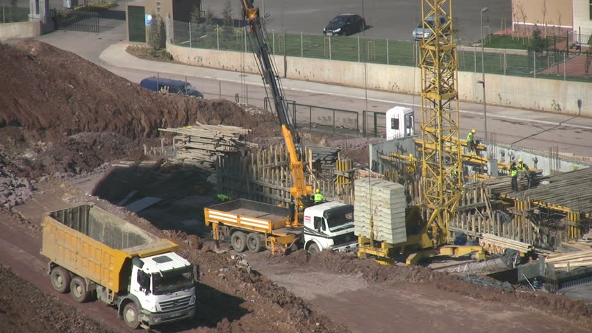 BOSTON - NOVEMBER 17, 1999: WS High Angle Of Big Dig Tunnel Excavation ...