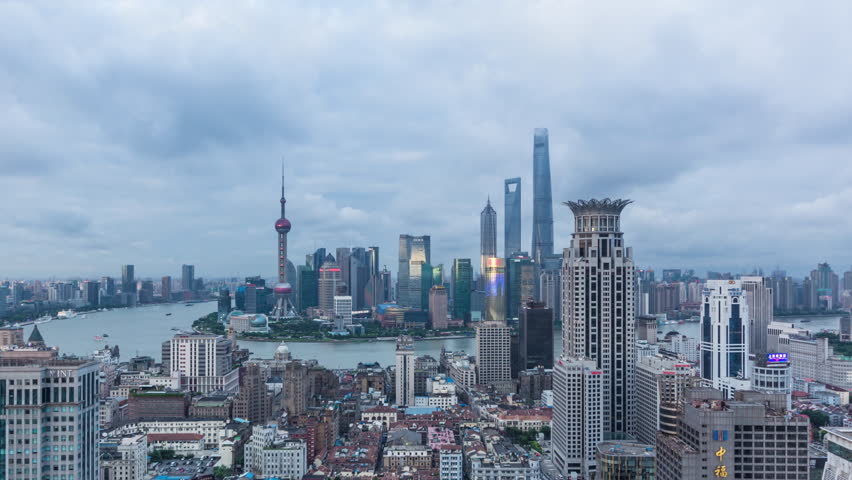 Shanghai, Day To Night (the Last Clip Of 2 - 4k Time Lapse ), Viewed ...