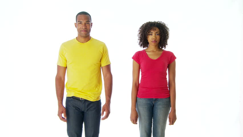 Two People Standing Side By Side