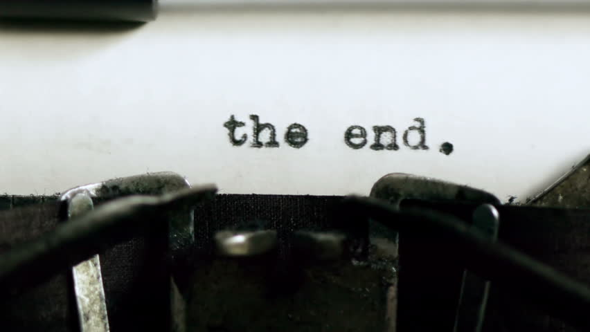 Typing The End (HD). THE END Being Typed And Centered On Vintage 1940s ...
