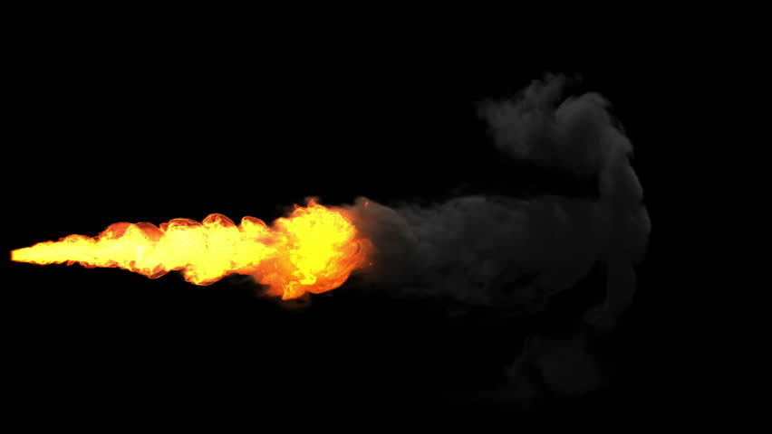 Rocket, Fire, Missible Exhaust Flames. Comes With Alpha Stock Footage ...