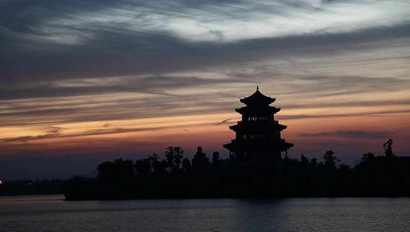 Sunrise In Jingshan Park, Beijing Stock Footage Video 3171928 ...