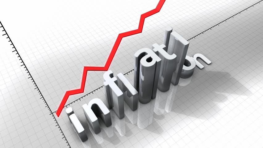 Concept Animation, Growing Chart - Inflation. Stock Footage Video ...