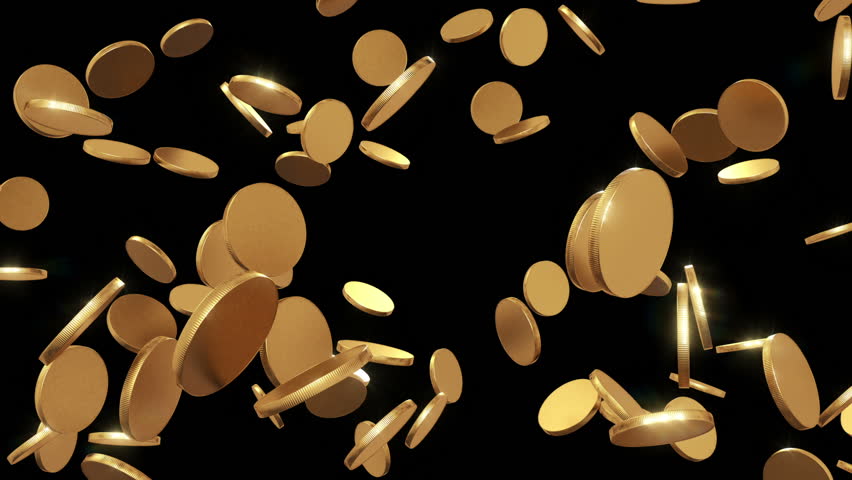 Coins Falling Stock Footage Video - Shutterstock
