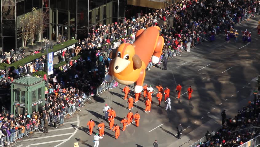 New York, NY - Circa 2011: Dachshund, Wiener Dog Balloon In Macy's ...