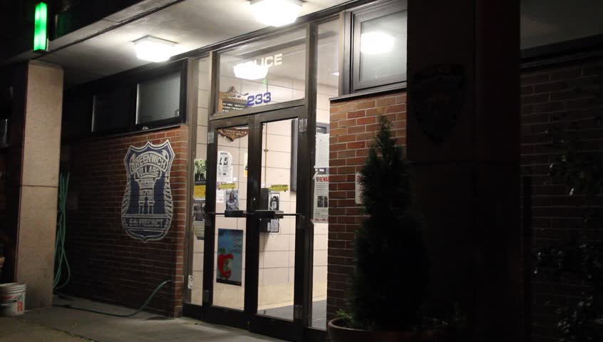 New York, NY - Circa 2011: NYC Police Station In Greenwich Village ...