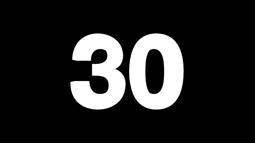 Modern Fun Countdown From 30 To 0 Stock Footage Video 6278330 ...