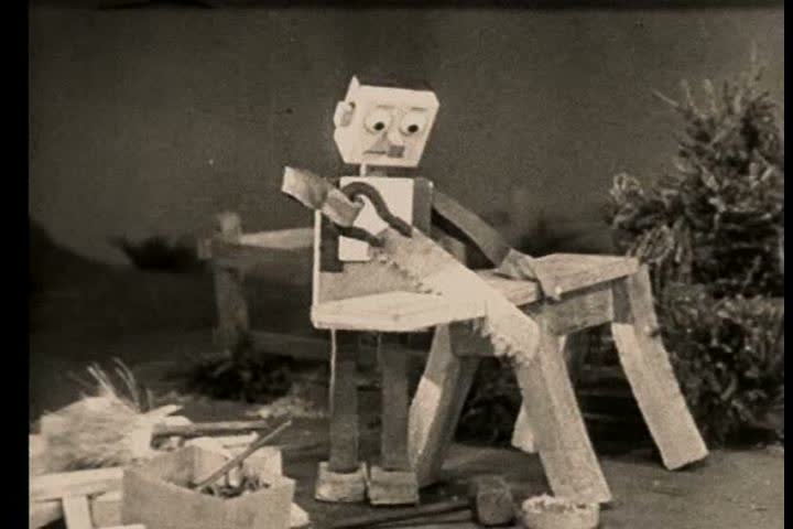 1920s - Early Stop Motion Animation Film. Stock Footage Video 4322564 ...