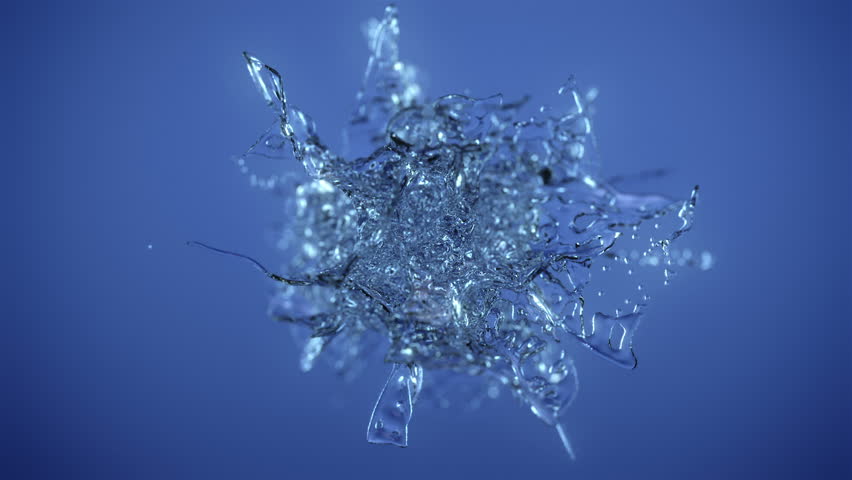 Water Explosion (cg ,slow Motion,with Alpha Matte, Full Hd) Stock ...