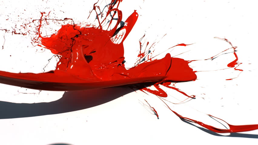 Red Wallpaper Paint Splash