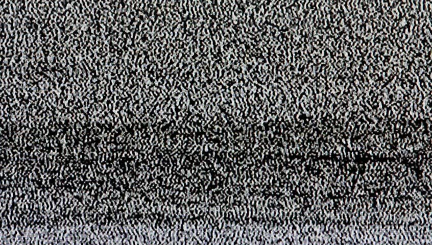 TV Screen No Signal, Static Noise And TV Static Fill The Screen (Loop ...