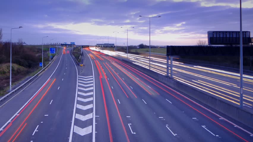 UK, England, London, M25 Motorway, Time-lapse Stock Footage Video ...