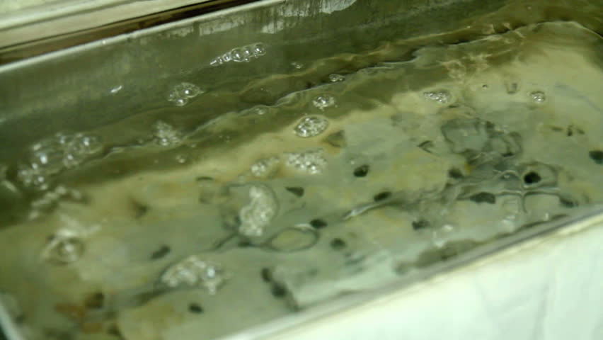 Sterilization Of Surgical Instruments In A Hot Boiling Water. Stock ...