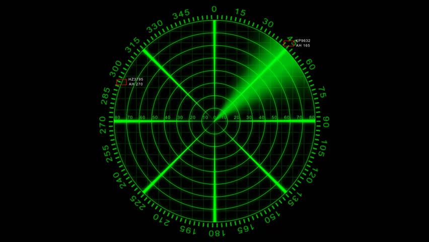 Radar Animation With Moving Objects Stock Footage Video 5702192 ...