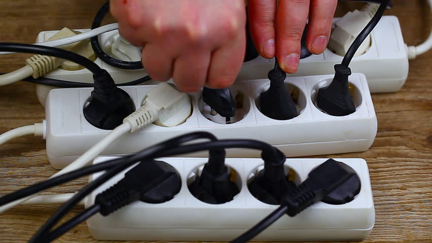 Turn On And Off Electrical Plug Stock Footage Video 3404837 - Shutterstock