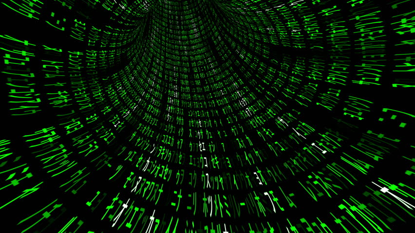 Matrix Digital Rain - Green - Data Flow Loop Stock Footage Video ...