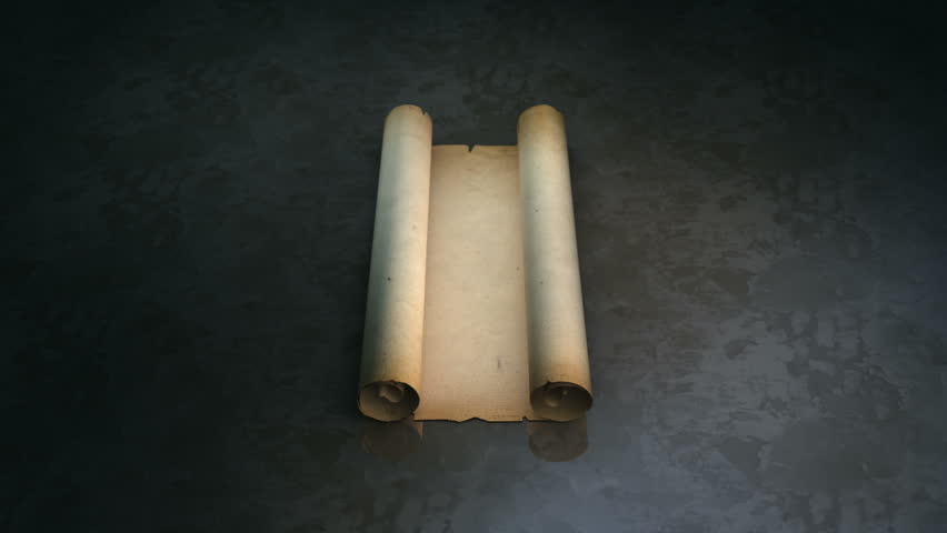 1080p HD Stock Video Of Ancient Scrolls Unrolling And Rolling Up Again ...