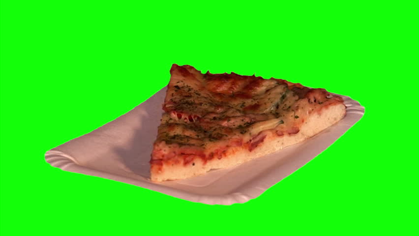 Empty Fast Food Paper Plate Rotating On Green Screen, Loop Stock ...