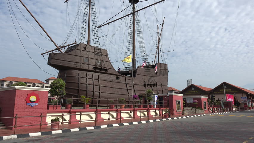 MALACCA CITY, MALACCA/MALAYSIA - FEBRUARY 03, 2015: Ship, Malacca ...
