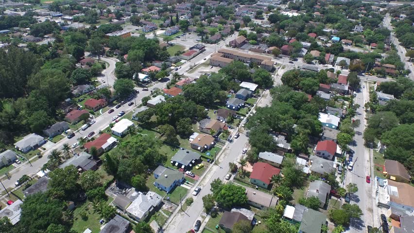 Aerial Video Of ANywhere USA Urban Neighborhood Stock Footage Video ...