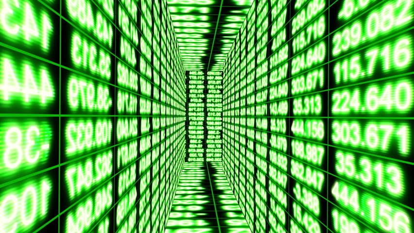 NTSC - Traveling Through A Maze Of Digital Data (Loop). Stock Footage ...